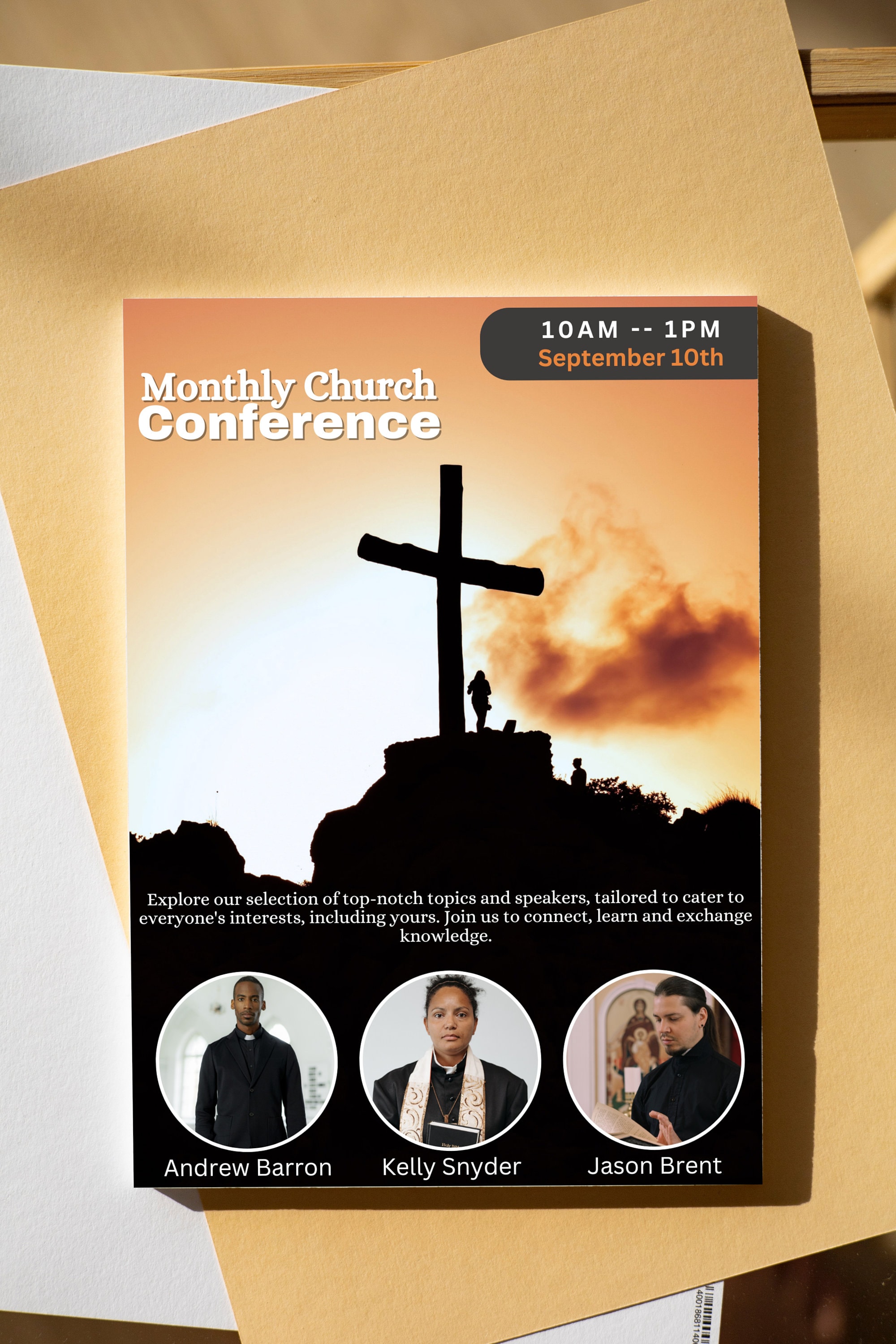 Eye-catching Church Conference Flyer Template for Your Spiritual Events ...