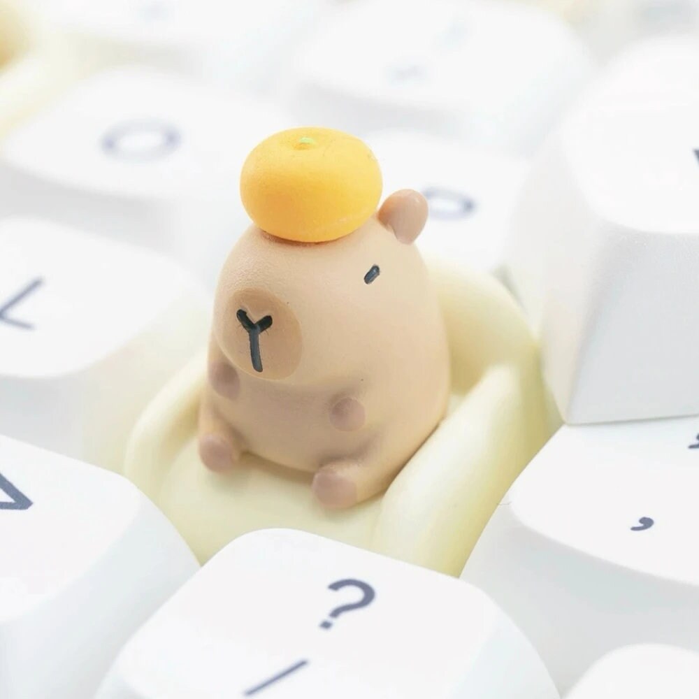 Cute Capybara Sofa Artisan Keycap Kawaii Keyboard Cap Original Custom ...