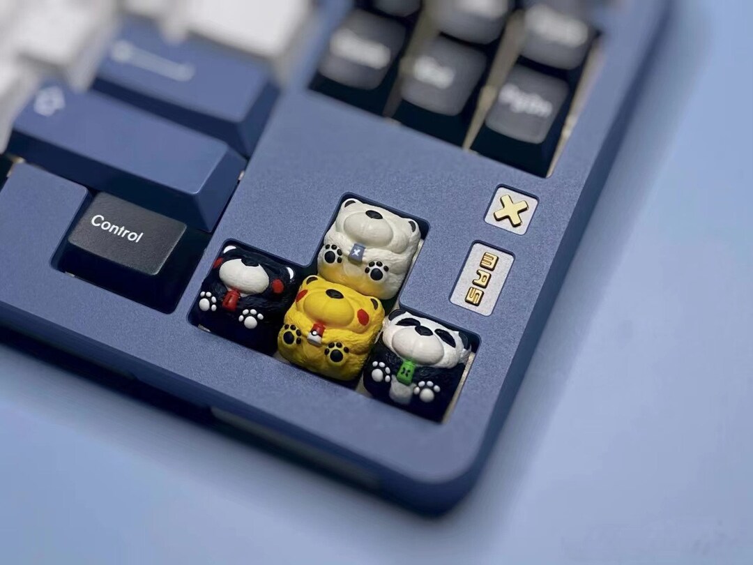 Cute Bottle Bear Artisan Keycap Custom Resin Keycap for Cherry MX ...