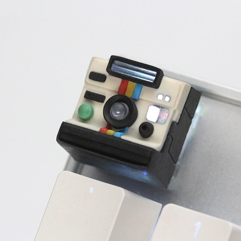 Artisan Keycap Creative Camera Keyboard Cap Original Custom Resin ...