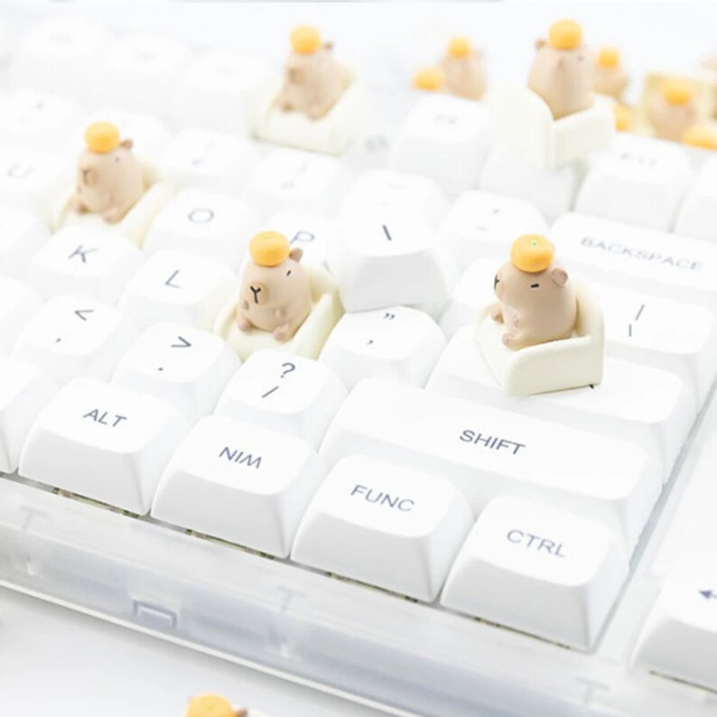 Cute Capybara Sofa Artisan Keycap Kawaii Keyboard Cap Original Custom ...