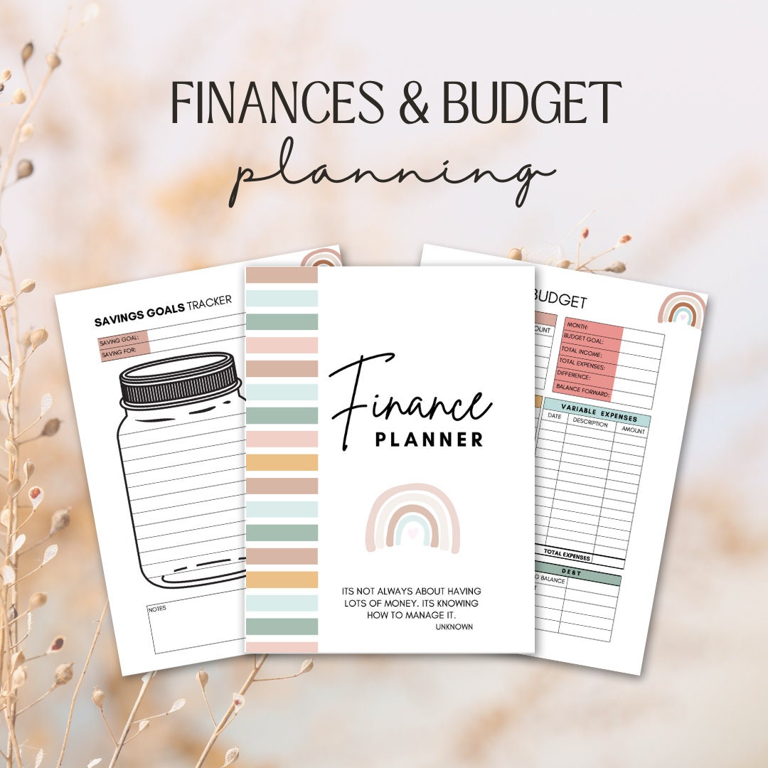 Complete Financial Planner Printable - 10 Pages for Annual Summary ...