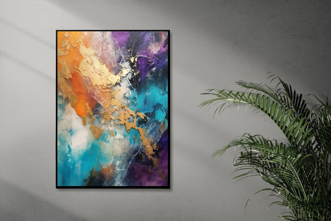 Liquid Emulsion Print Abstract Art Gifts Abstract Art Print - Etsy
