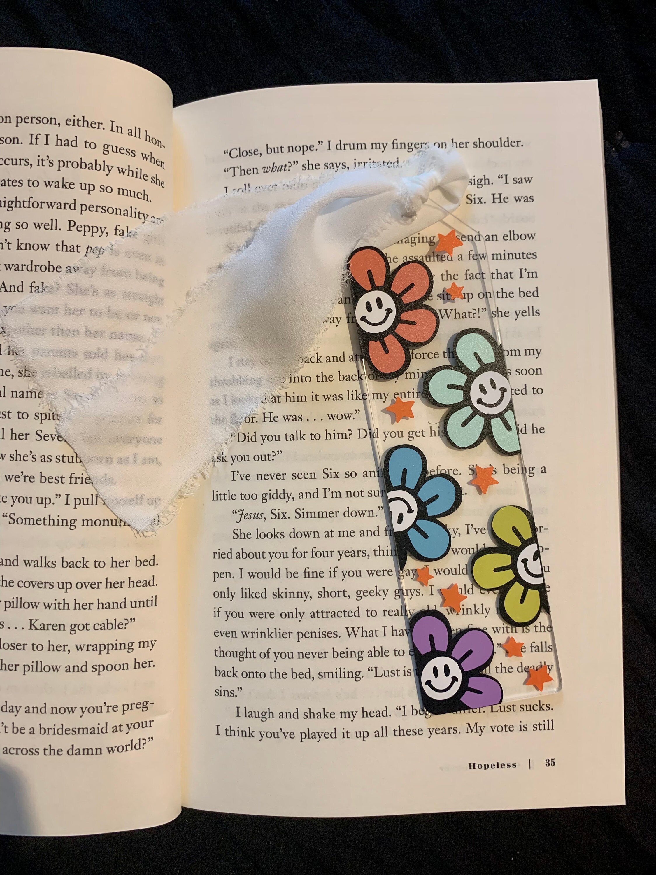 Smiley Face Daisy Bookmark Bookmarks Bookworm Gifts - Etsy