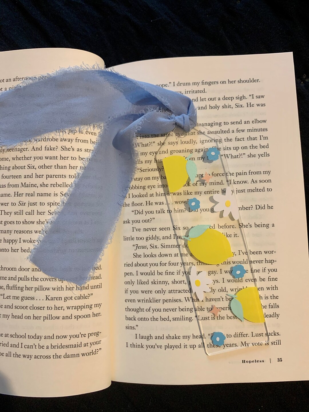 Lemon Daisy Bookmark Bookmarks Books Reader Gifts - Etsy