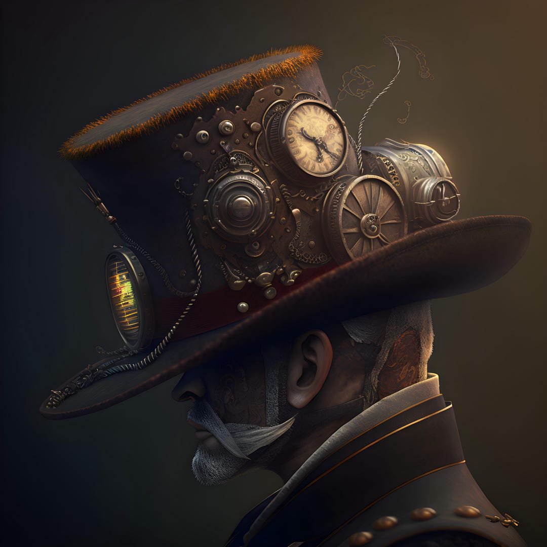 The Colonel ~digital Download~ Steampunk Profile, One of a Kind Artwork ...