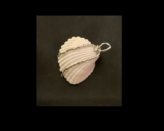 Wire Wrapped Round Paula Shell Pendant - Etsy
