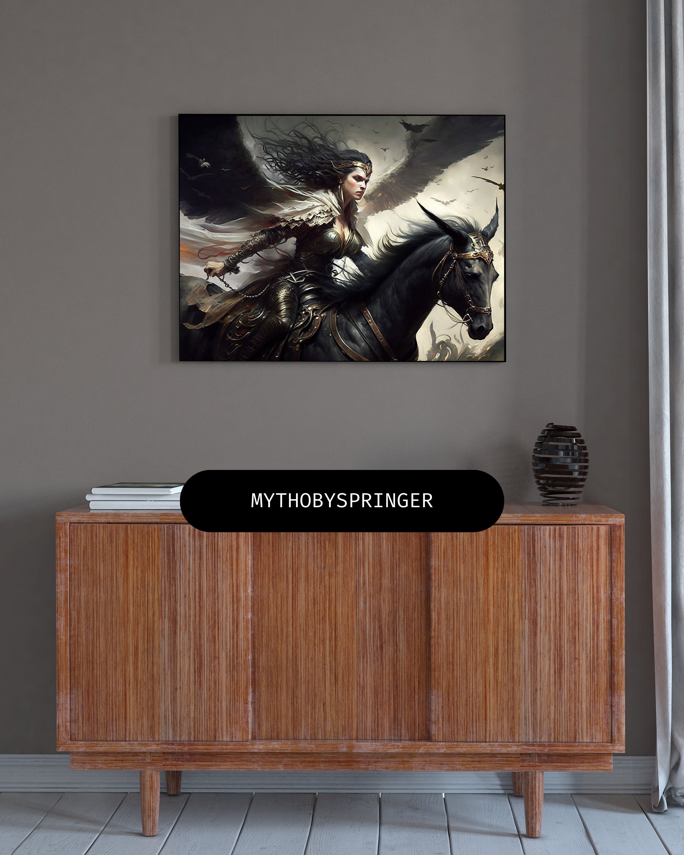 A Valkyrie From Norse Mythology Vikings Wall Art Poster - Etsy