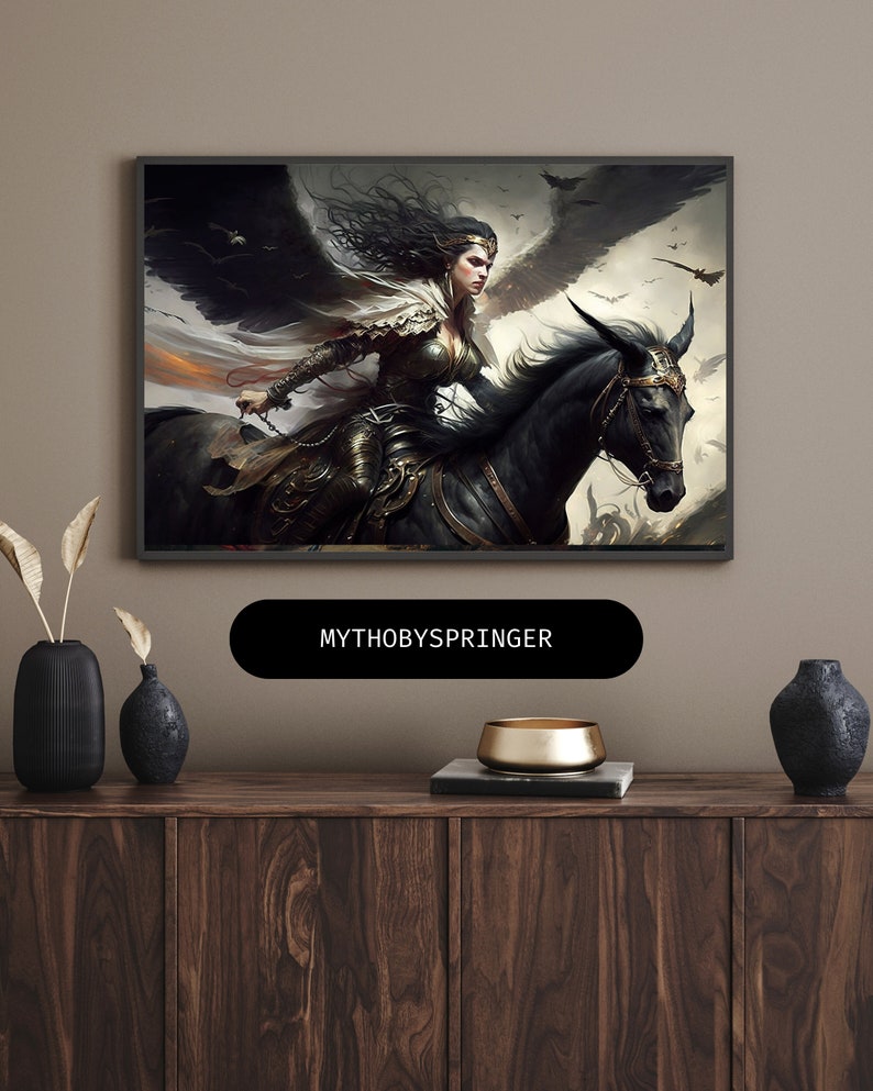 A Valkyrie From Norse Mythology Vikings Wall Art Poster - Etsy