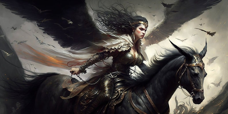 A Valkyrie From Norse Mythology Vikings Wall Art Poster - Etsy