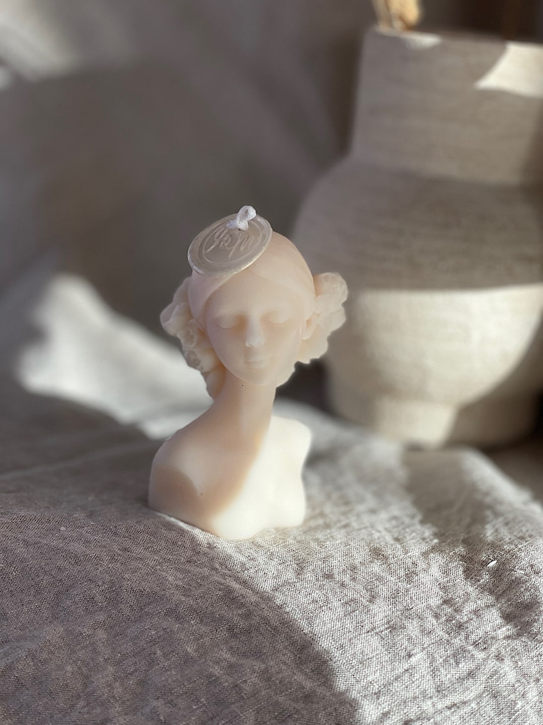 Large Flower Girl Candle, Goddess Candle, Female Body Candle, Aesthetic ...