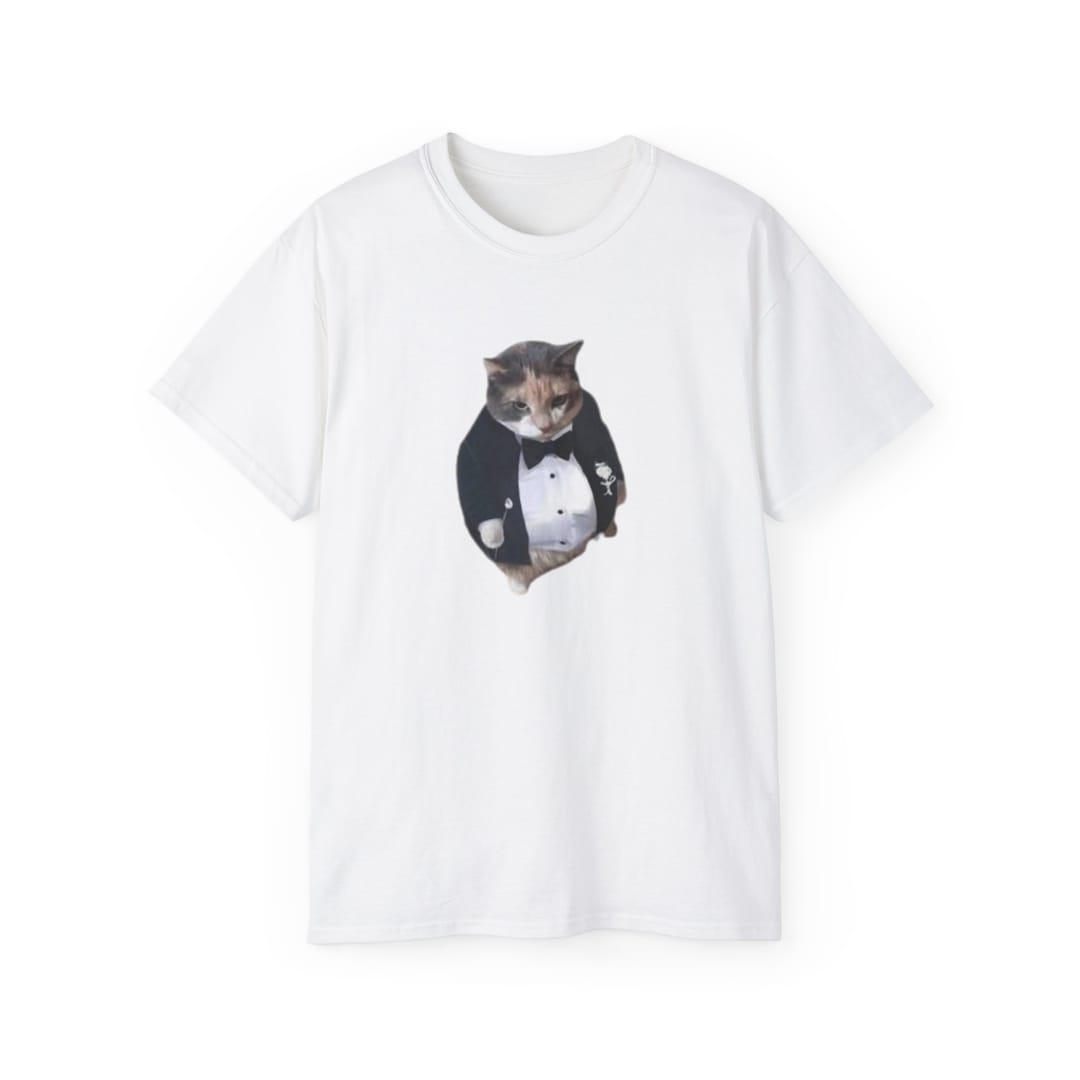 Tuxedo Funny Cat Meme Tshirt for Cat Lovers Meme Tshirts Unisex Tee - Etsy