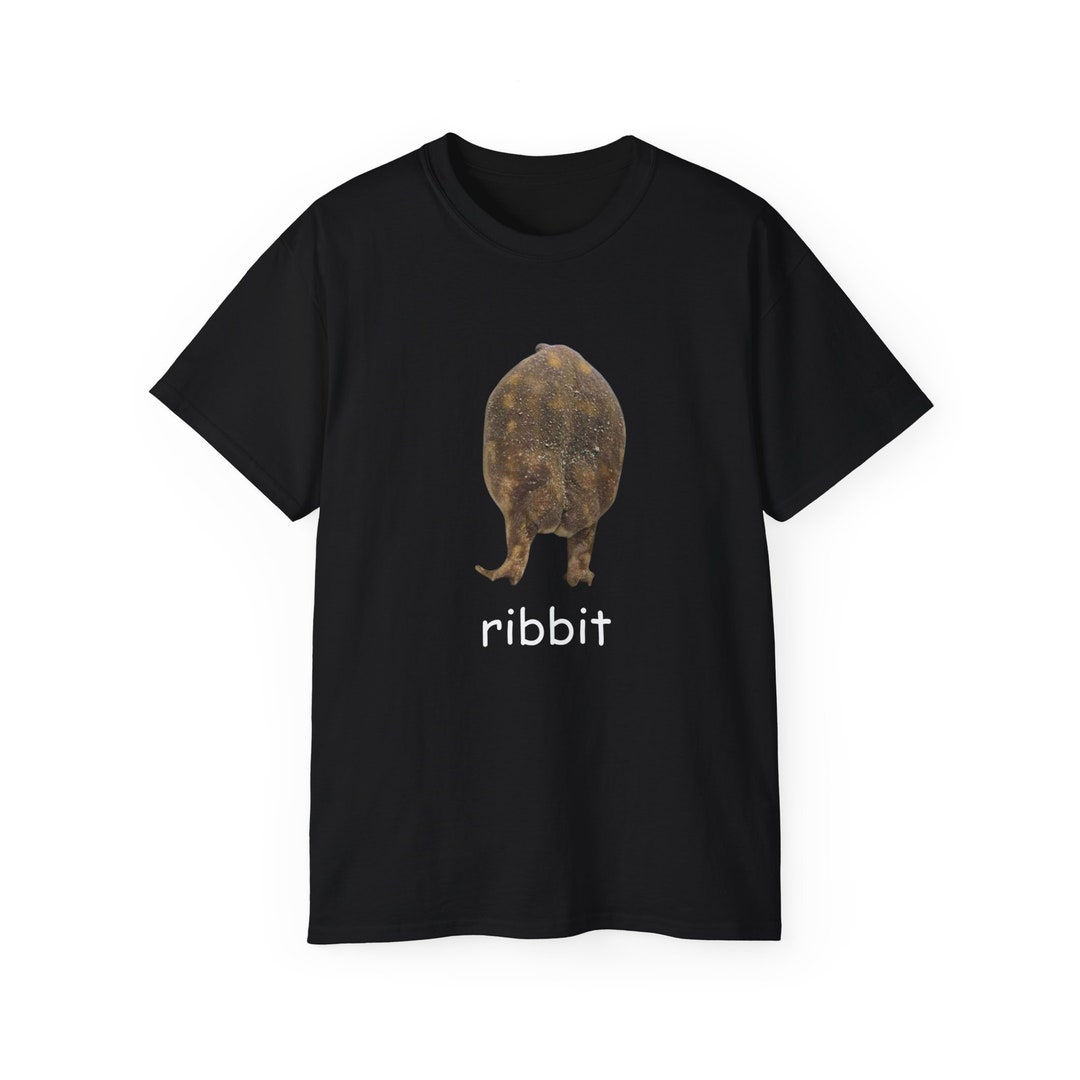 Funny Frog Butt Ribbit Absurd Humor Oddly Specific Meme Tshirt - Etsy