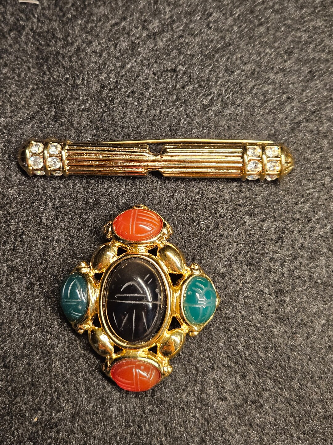 Vintage Scarab Pin Brooch 1980's-1990's 105x1.25 - Etsy