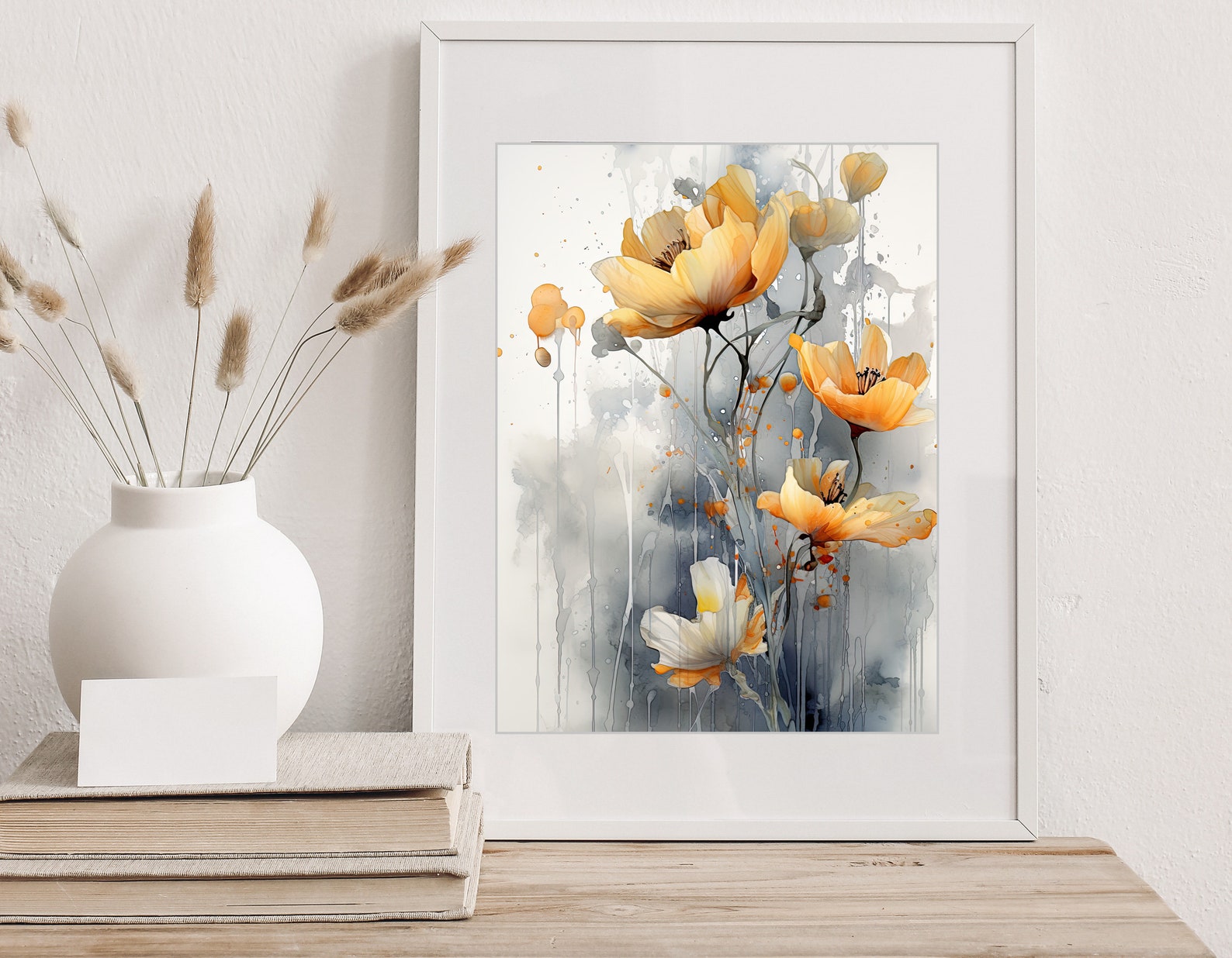 Poppy Watercolor Art | Poppies Print, Flowers Home Decor, Floral Poster ...