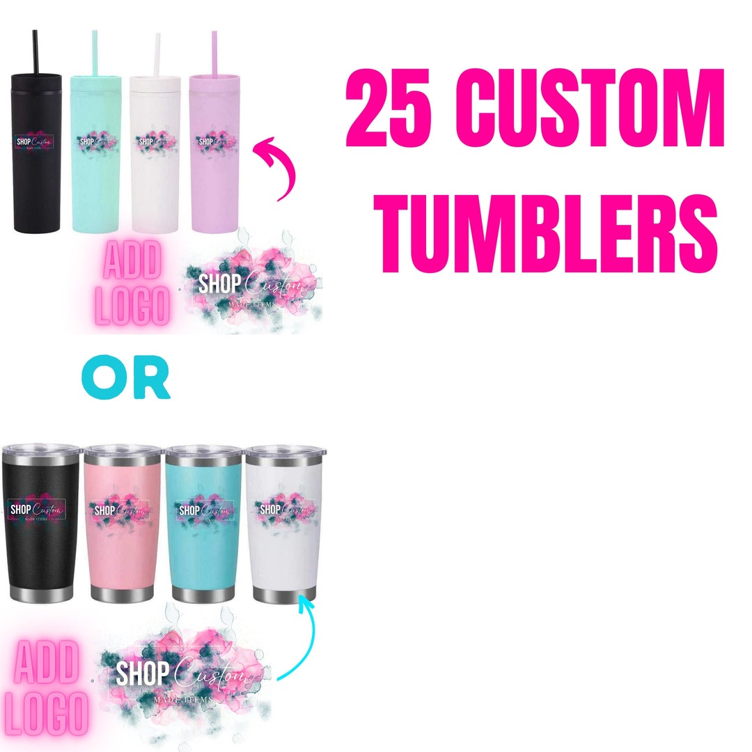 Custom Tumbler, Logo Tumbler - Etsy