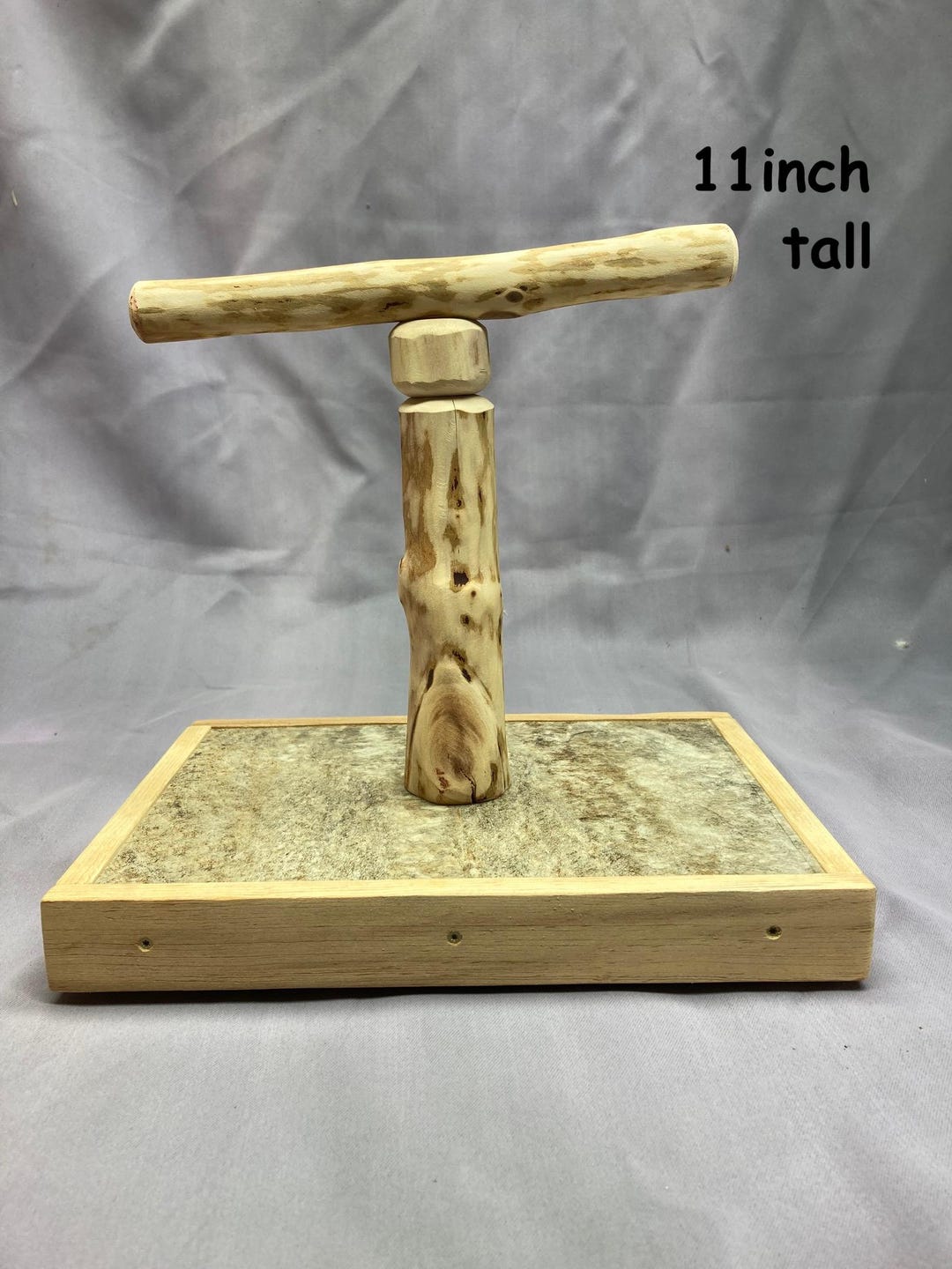 Manzanita Table Top Bird Stand 11 Inch Tall Parrot Macaw Parakeets Love ...
