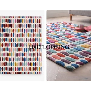 Sketch Rug Multicolored Thick Hand-tufted Wool Area Rug/carpet for ...