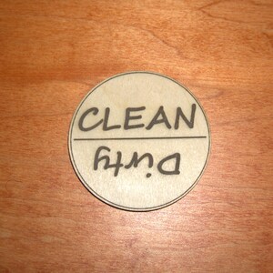 Clean Dirty Dishwasher Sign | 3"x3" Round | Magnetic - Etsy