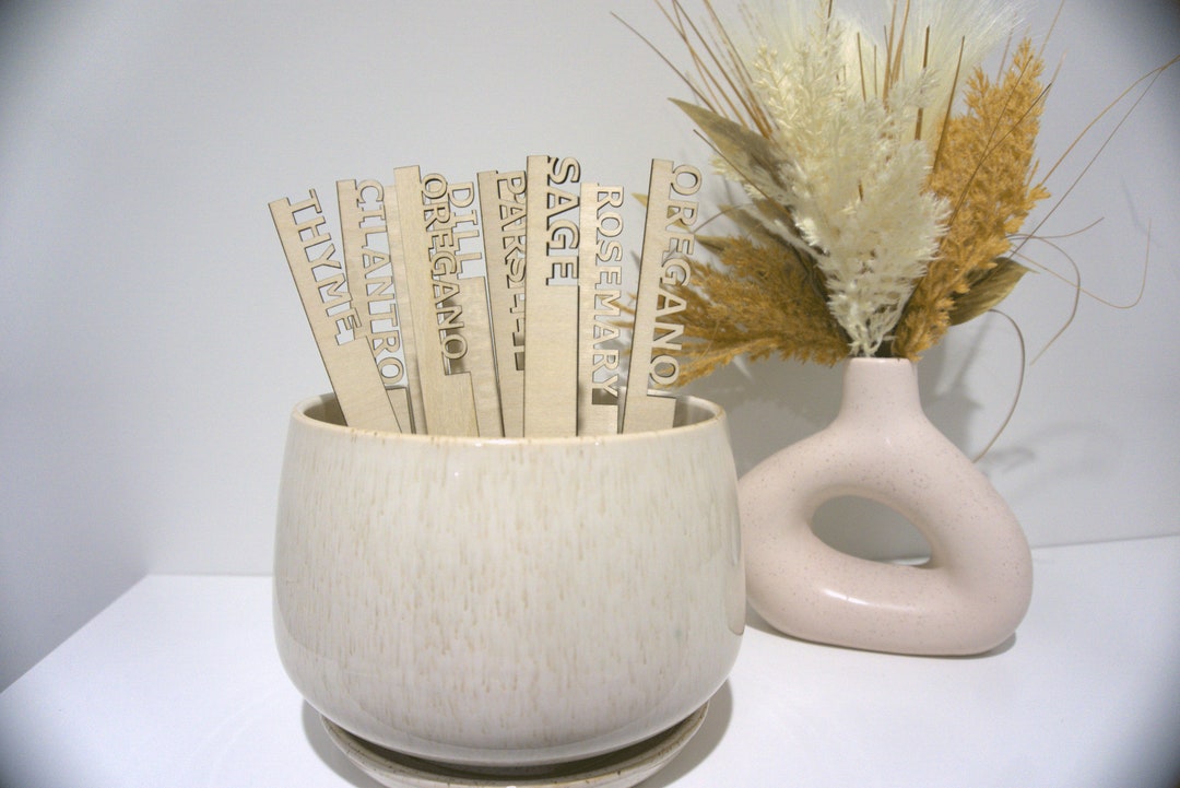 Personalized Laser Cut Vegetable and Herb Markers - Etsy