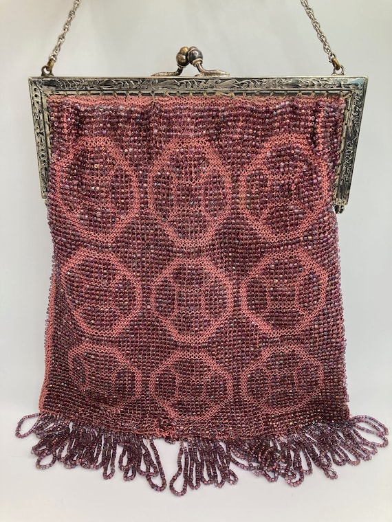 1920s Antique Beaded Purse, Flapper/Art Deco - Gem