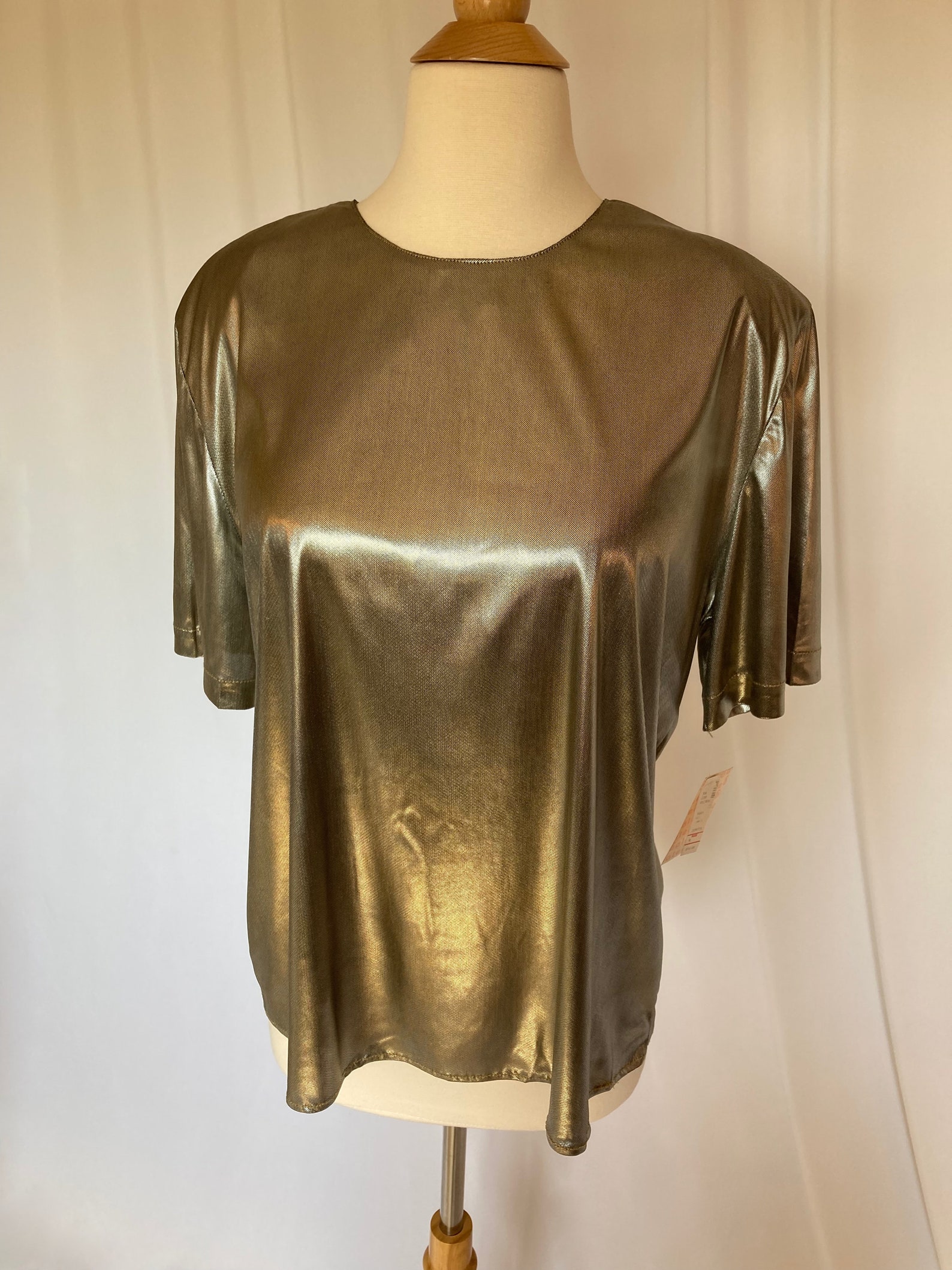 Vintage 80s NWT Liquid Metal Shirt | Medium - Etsy