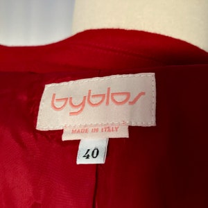 Vintage 90s Byblos Red Wool Wrap Coat Made in Italy | Small - Etsy