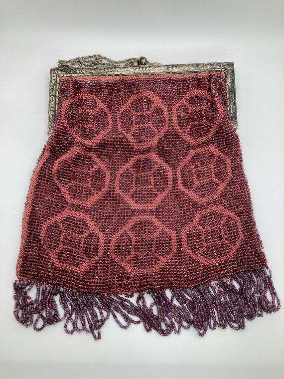 1920s Antique Beaded Purse, Flapper/Art Deco - Gem