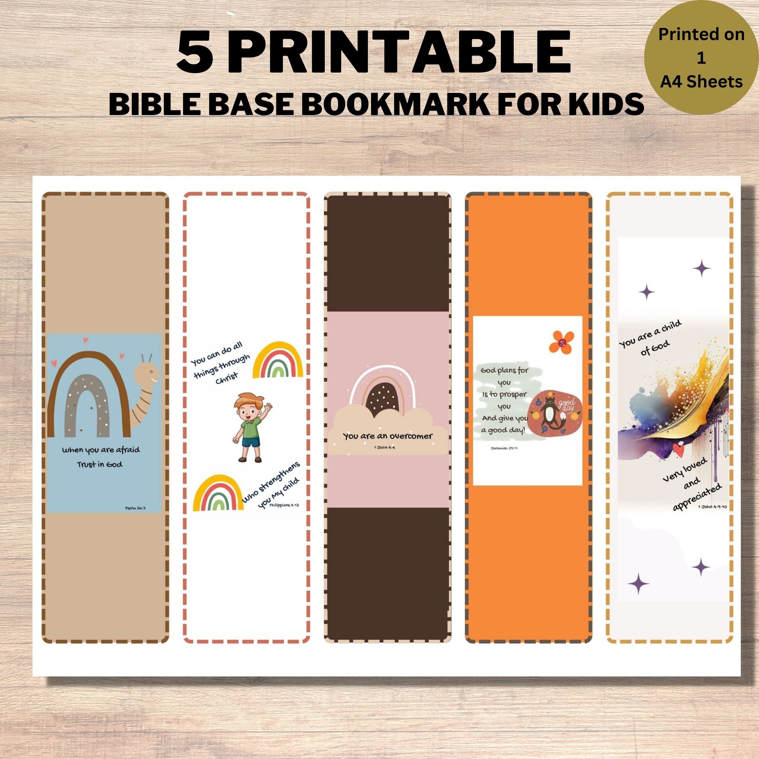 32 Printable Bible Based Affirmation Cards for Kids, 8 Lunch Box ...