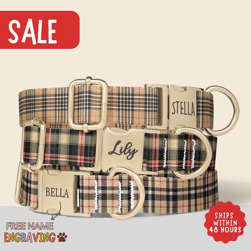 Pet Collar Burberry - Etsy