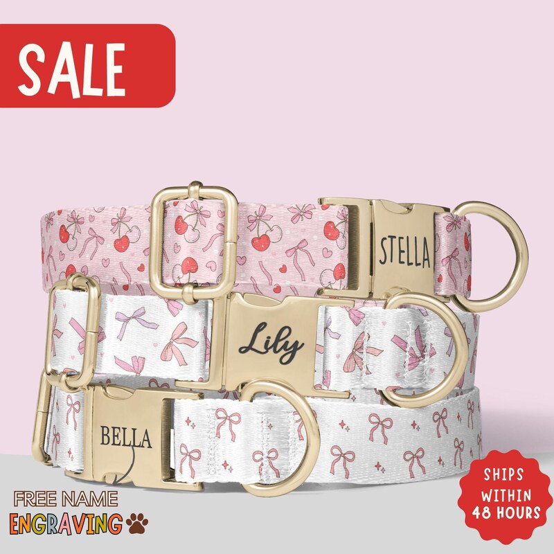 Girl Dog Collar - Etsy