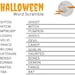 Halloween Word Scrambles and Word Searches, Printable Activities and ...