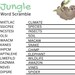 Jungle Word Scrambles and Word Searches, Printable Activities and Games ...