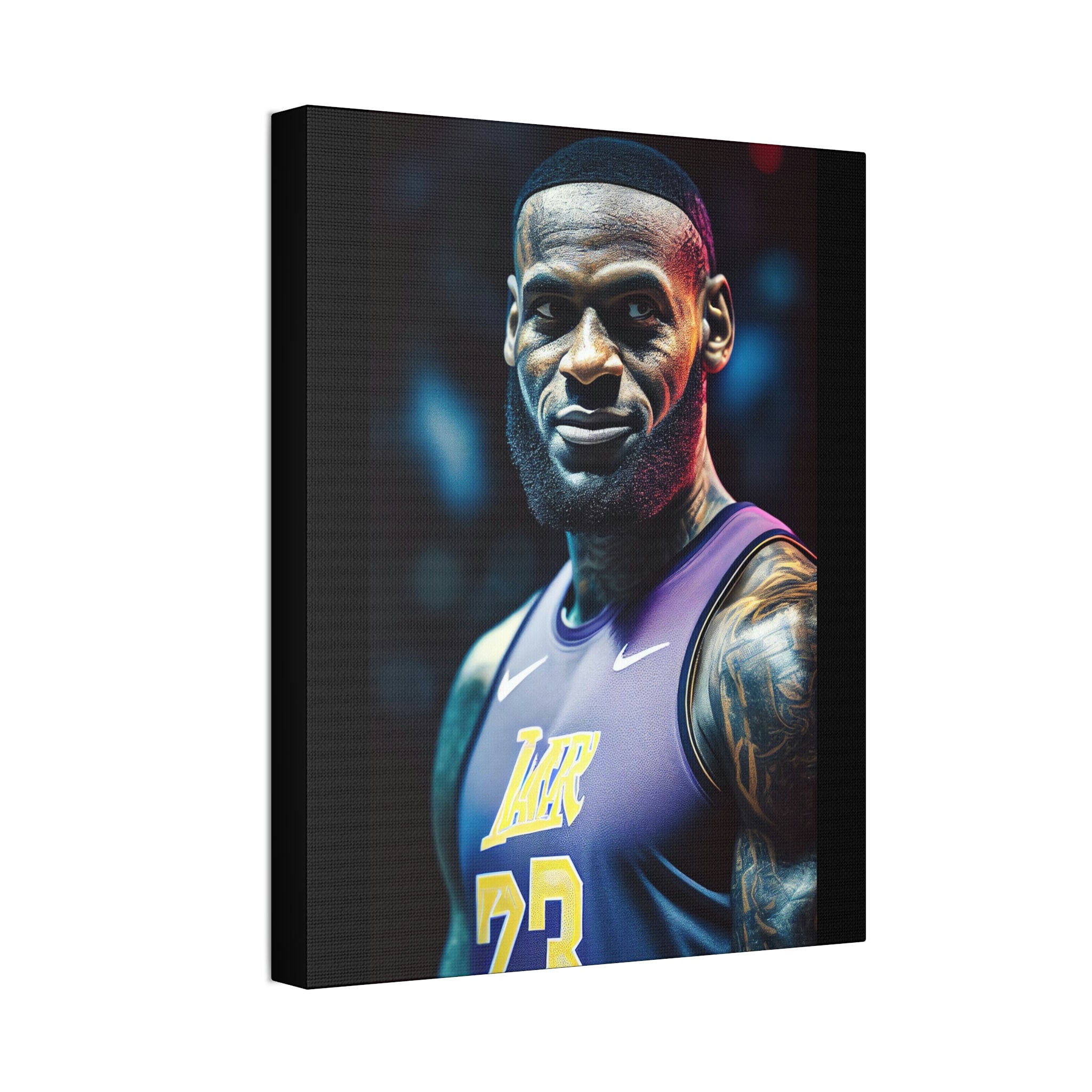 King Lebron James Basketball Canvas Art - Show Your Passion for the ...