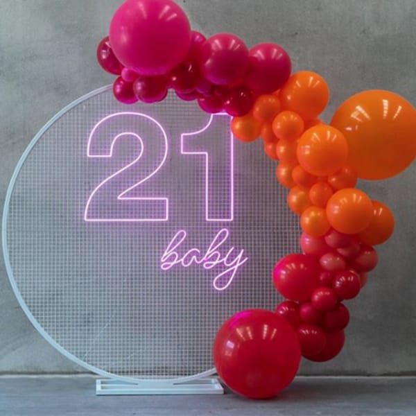 21 Neon Sign - Etsy Australia