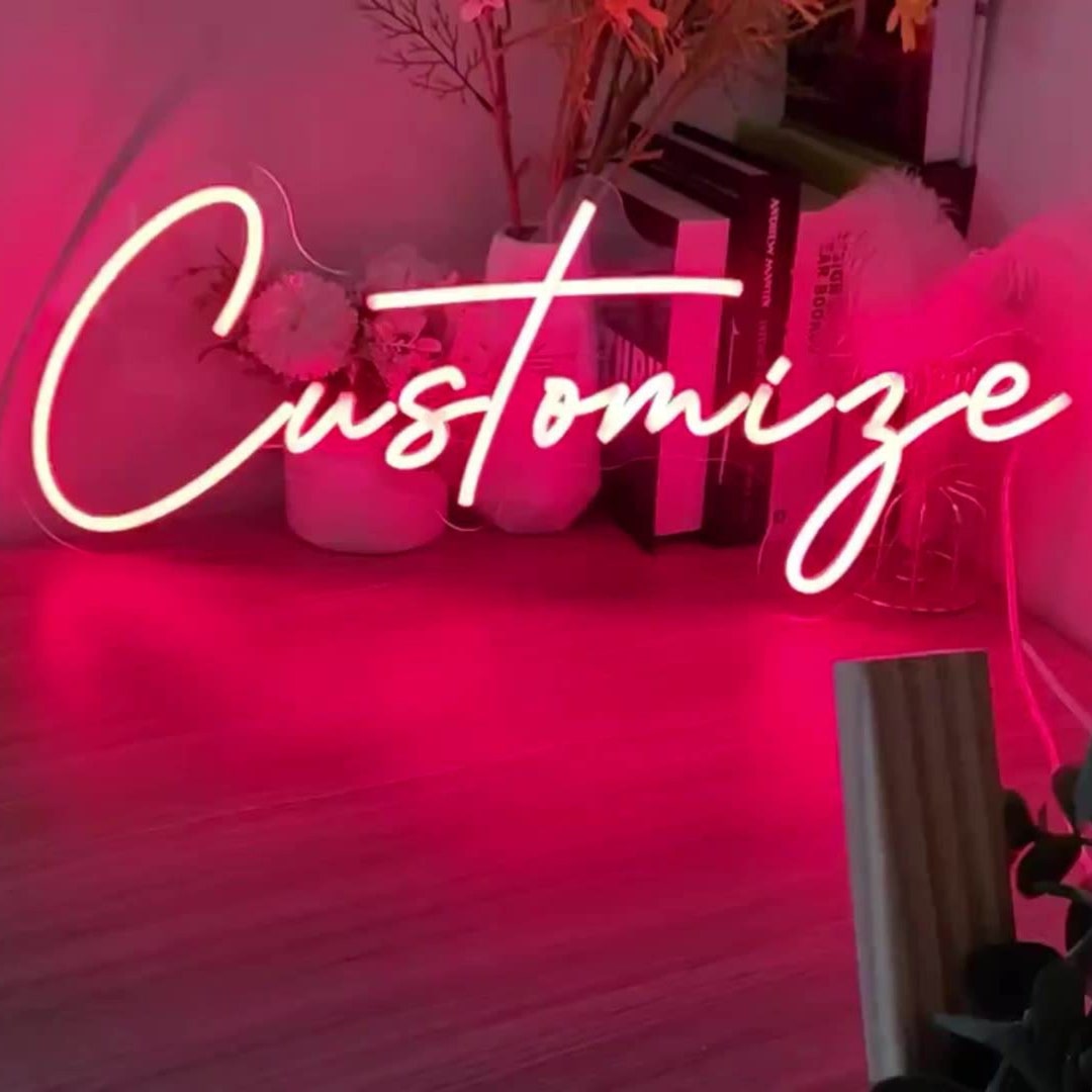 Custom Neon Sign, Neon Sign, Wedding Neon Sign, Led Neon Sign, Name ...
