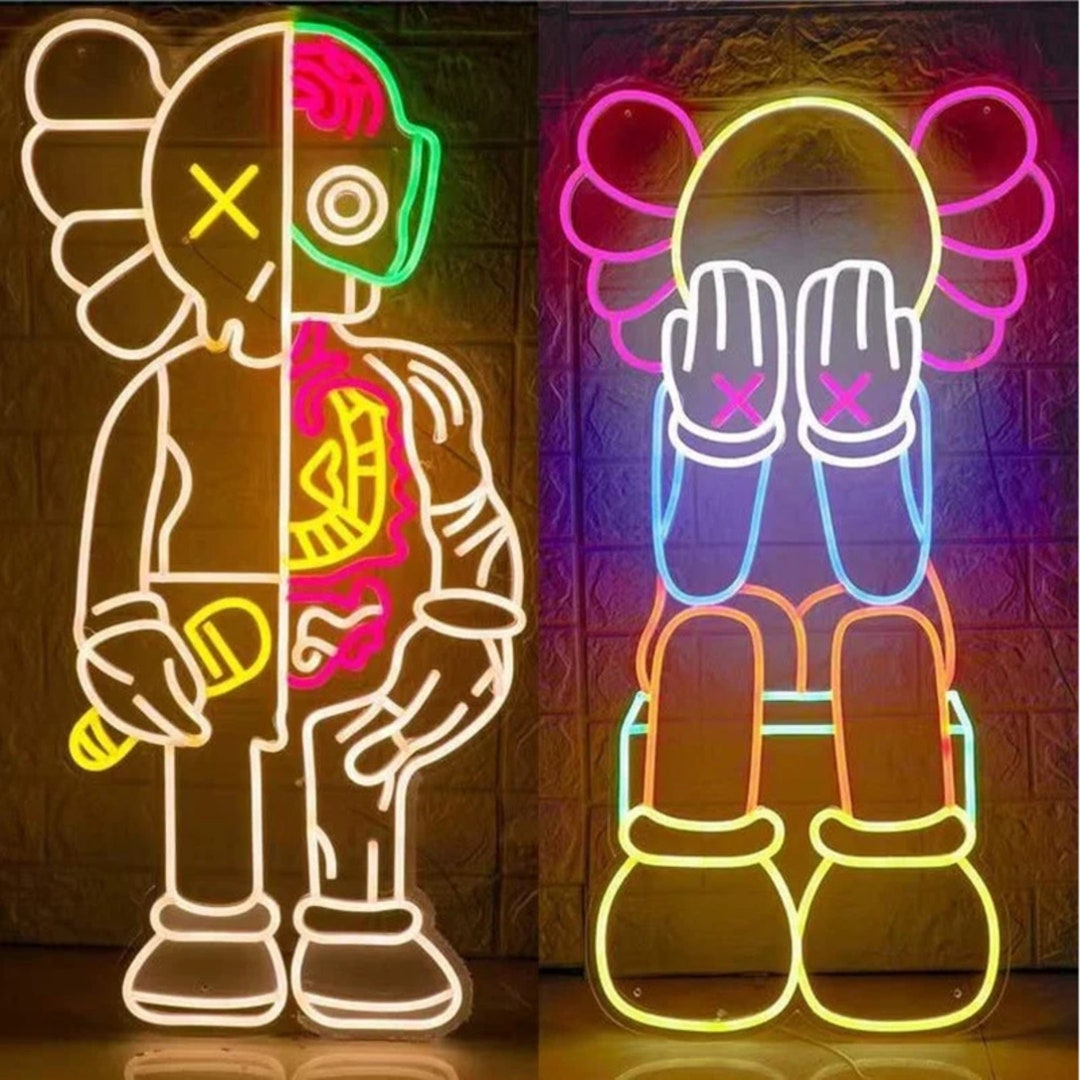 Custom Robot Neon Sign Interior Light up Neon Sign Personalized ...