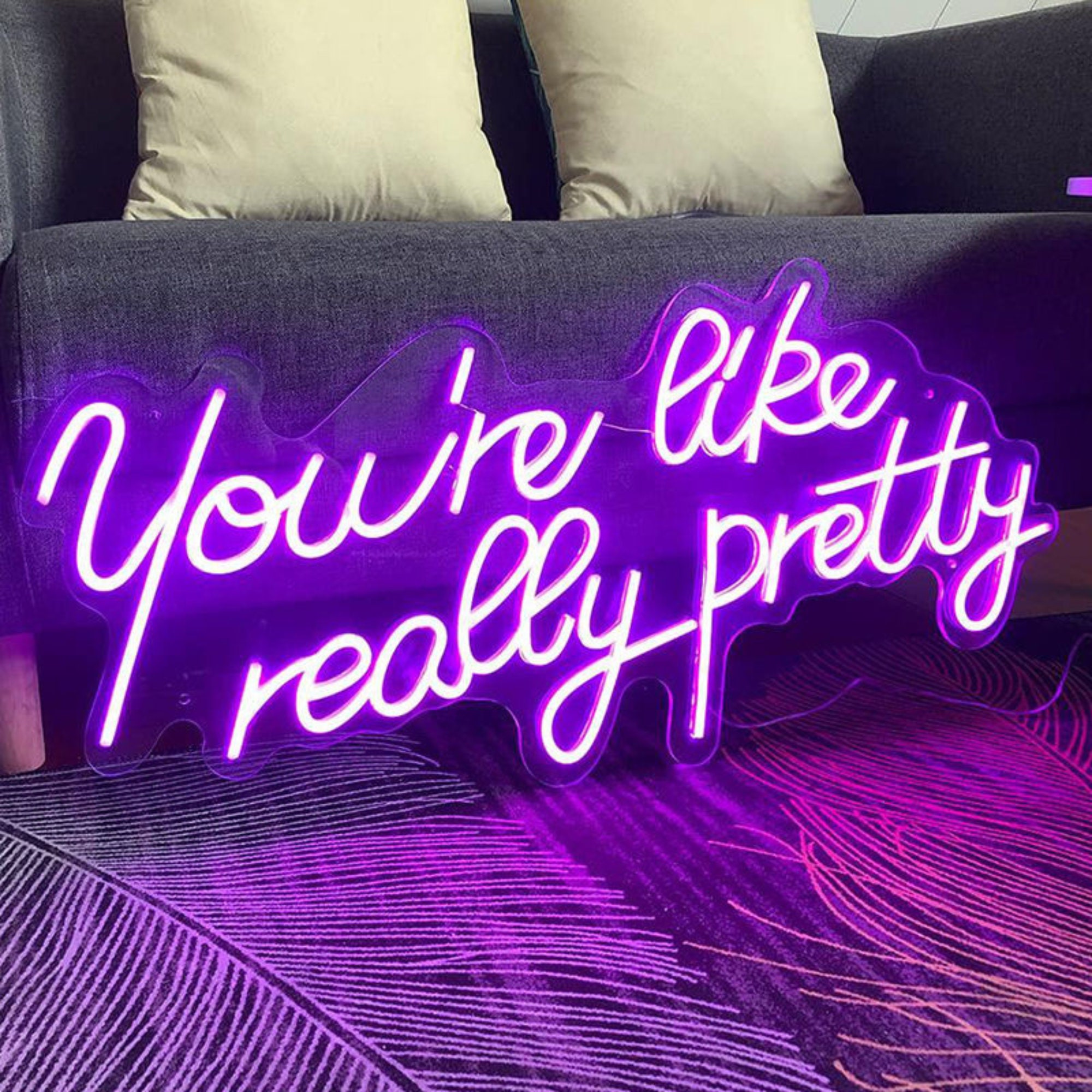 You're Like Really Pretty Custom Neon Sign Handmade Neon Sign ...