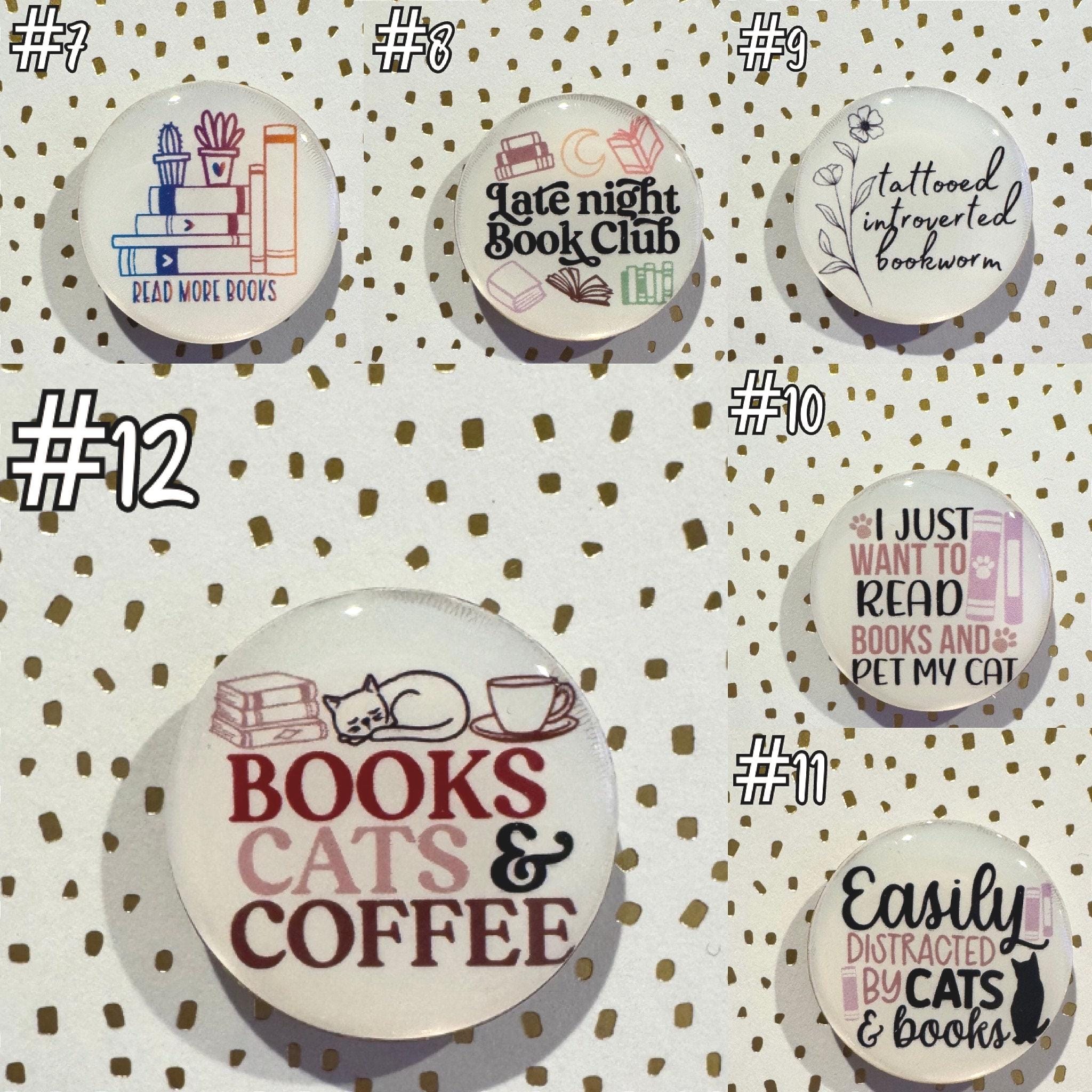 Book Themed Mini Magnets, Mini Magnets, Decorative Magnets, Gift Idea ...