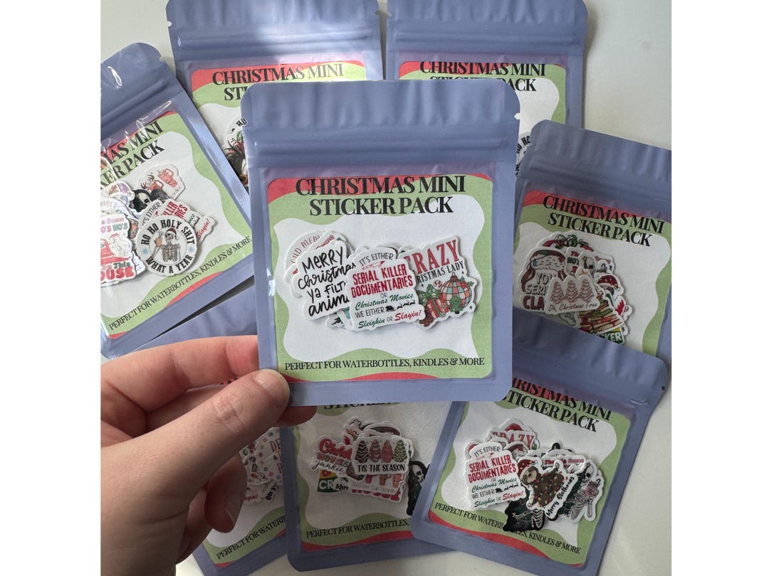 Christmas Mini Sticker Pack, Christmas Mini Stickers, Mini Stickers ...