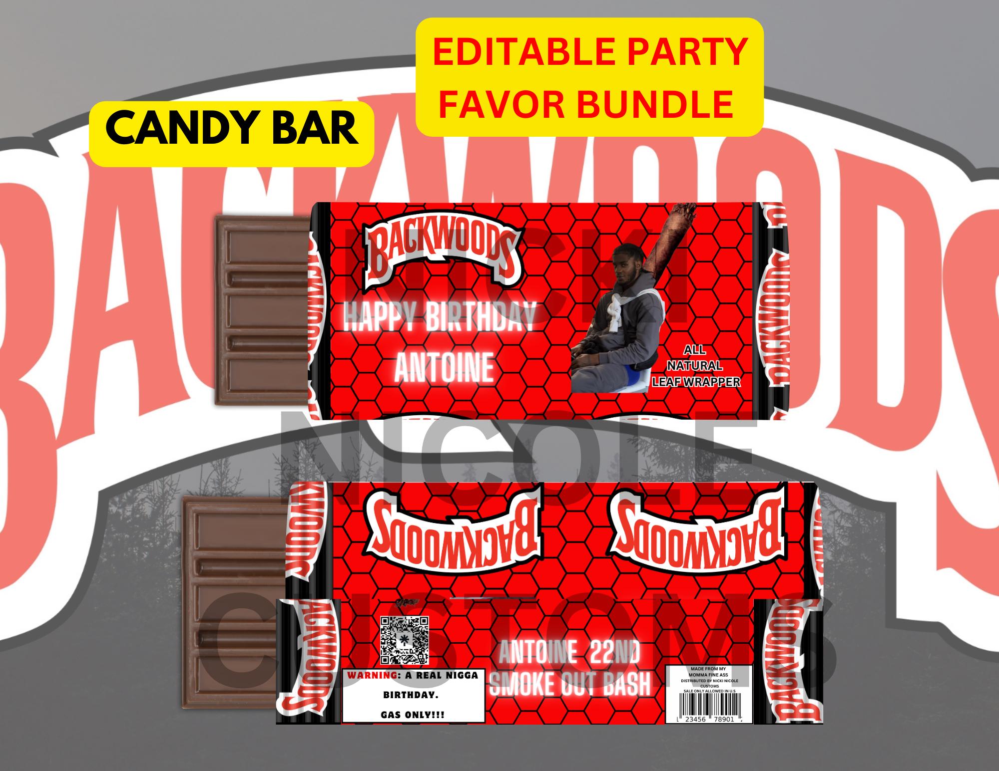 Editable Backwood Hershey Bar Template - Etsy