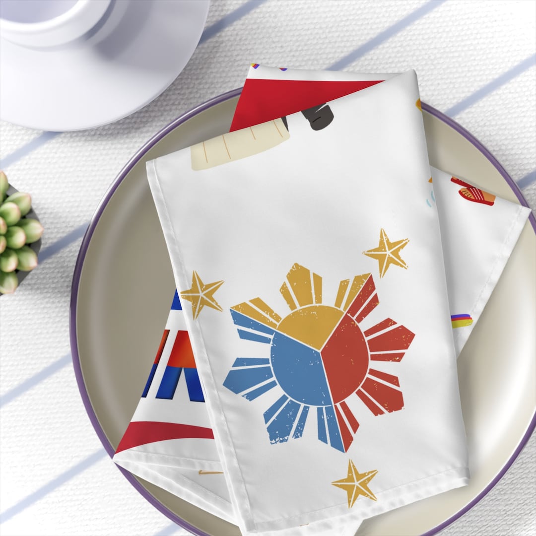 Philippines Culture Fabric Napkins Filipino - Etsy