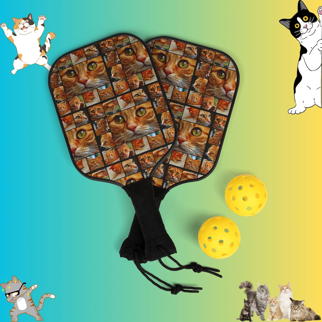 Cat Pickleball Kit, Sports Gift - Etsy