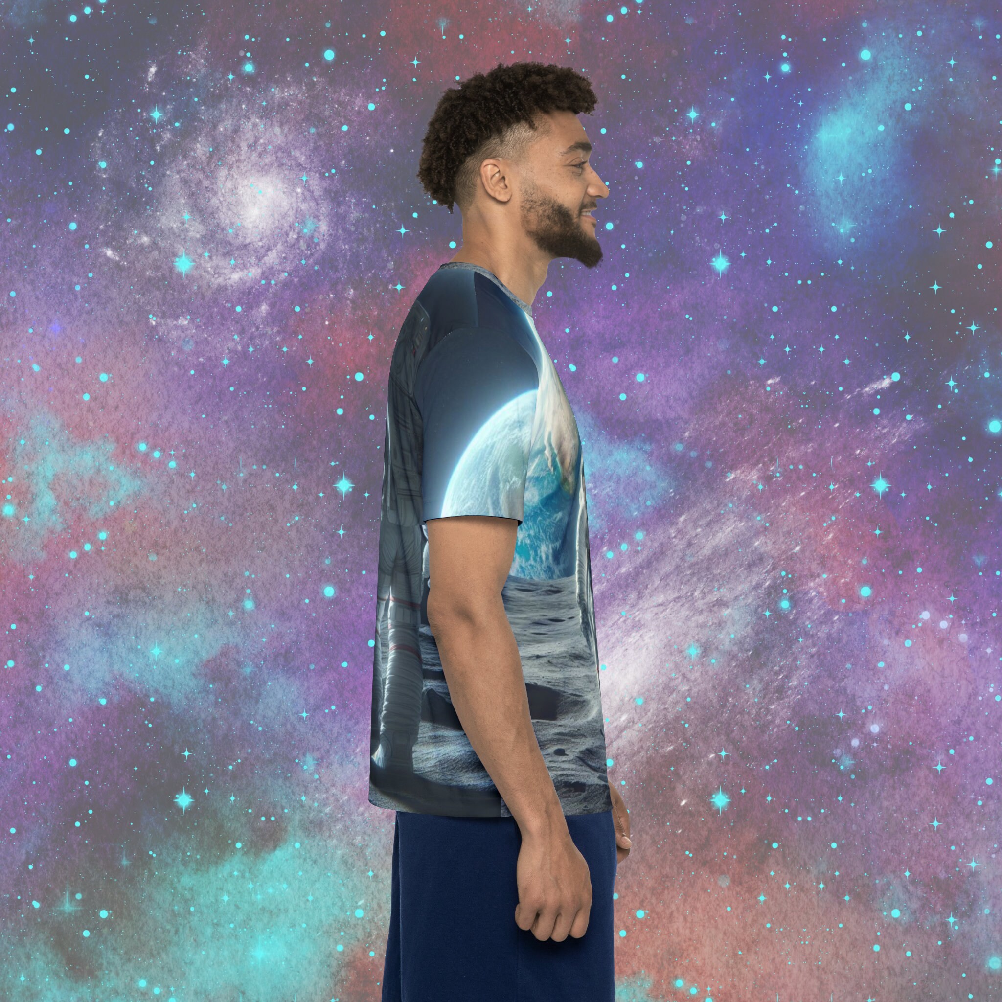 Astronaut on Moon Spaceman Sports Jersey - Etsy
