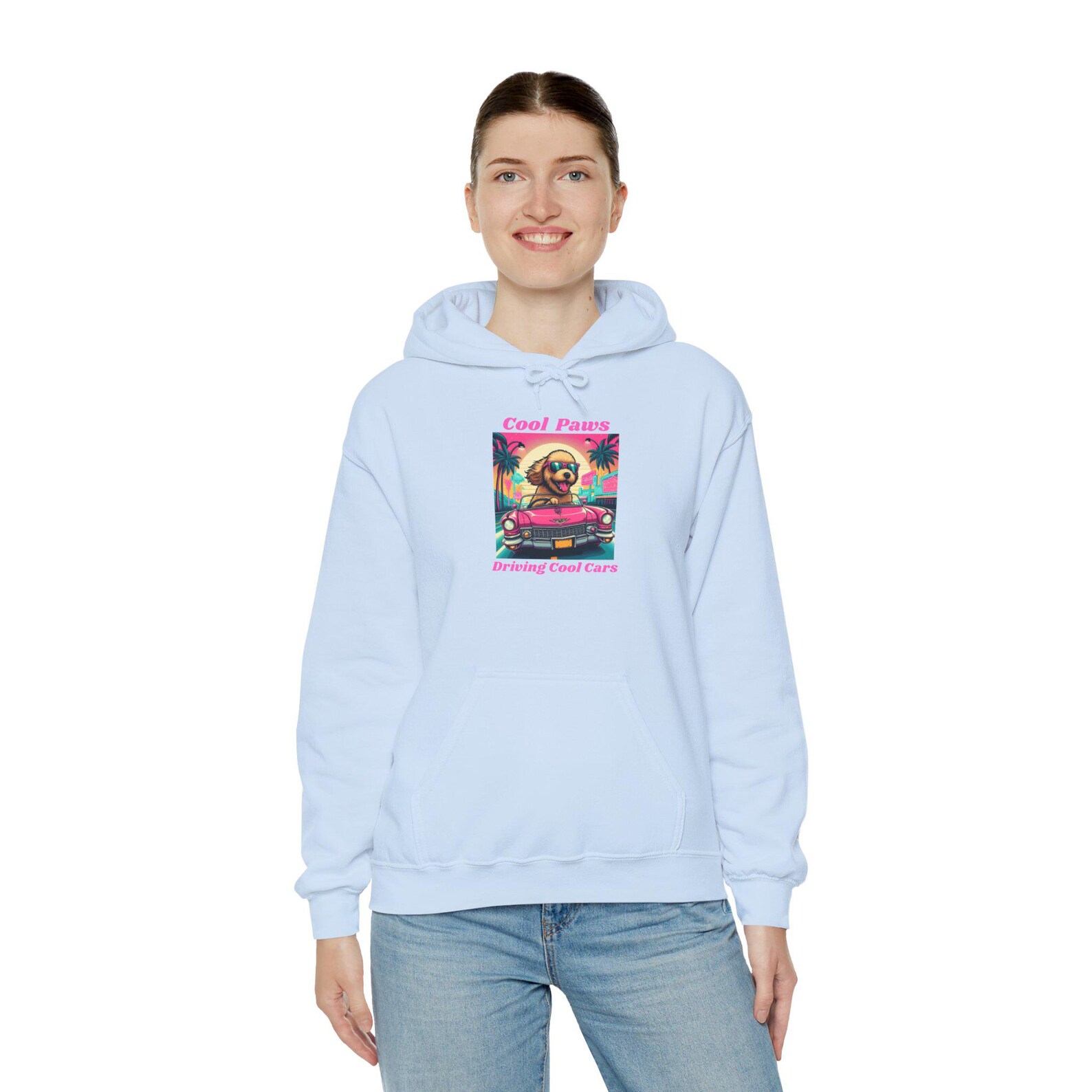 Cool Paws Driving Cool Cars Unisex Hooded Sweater Labradoodle - Etsy