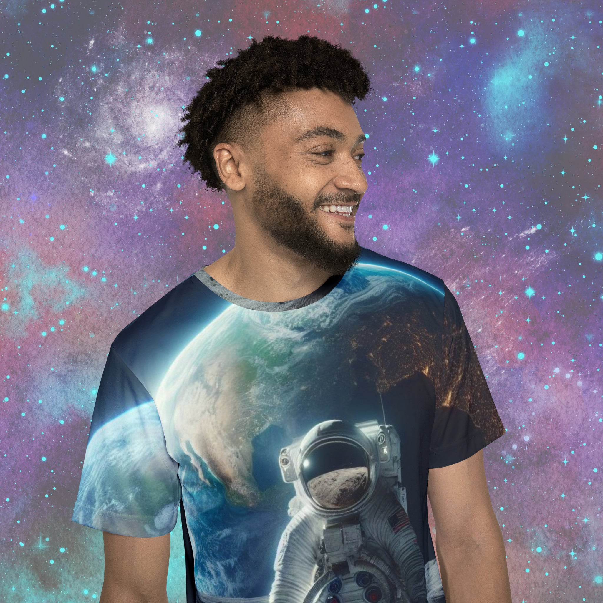 Astronaut on Moon Spaceman Sports Jersey - Etsy