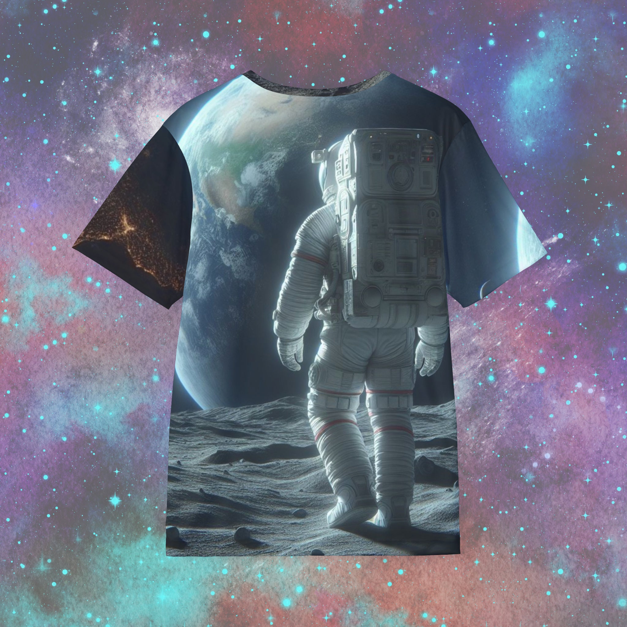 Astronaut on Moon Spaceman Sports Jersey - Etsy