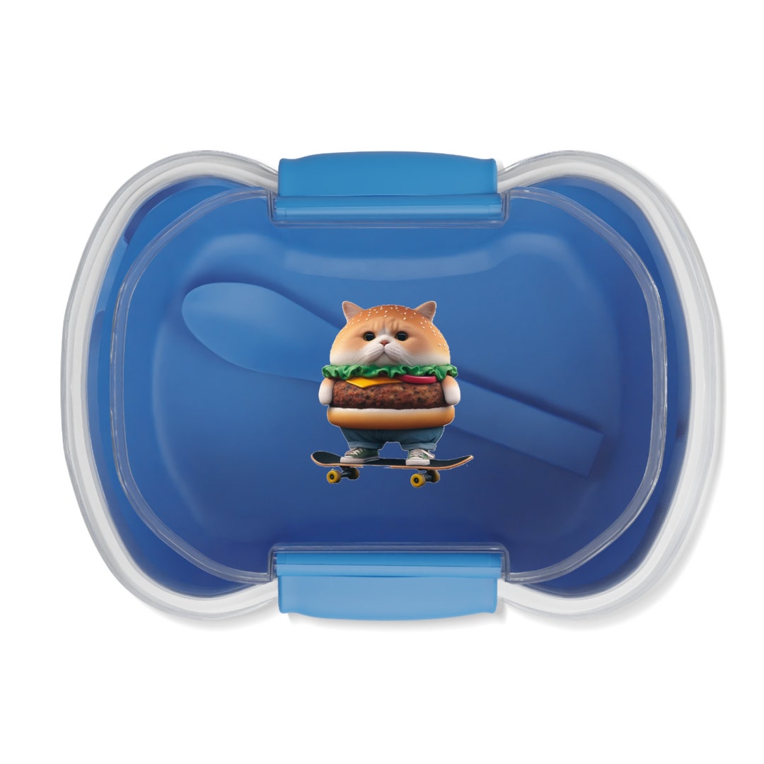 Hamburger Cat Two-tier Bento Box - Etsy