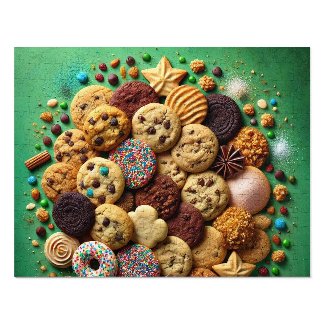 Cookie Delight Jigsaw Puzzle, Chocolate Chip Sugar Oatmeal Raisin ...