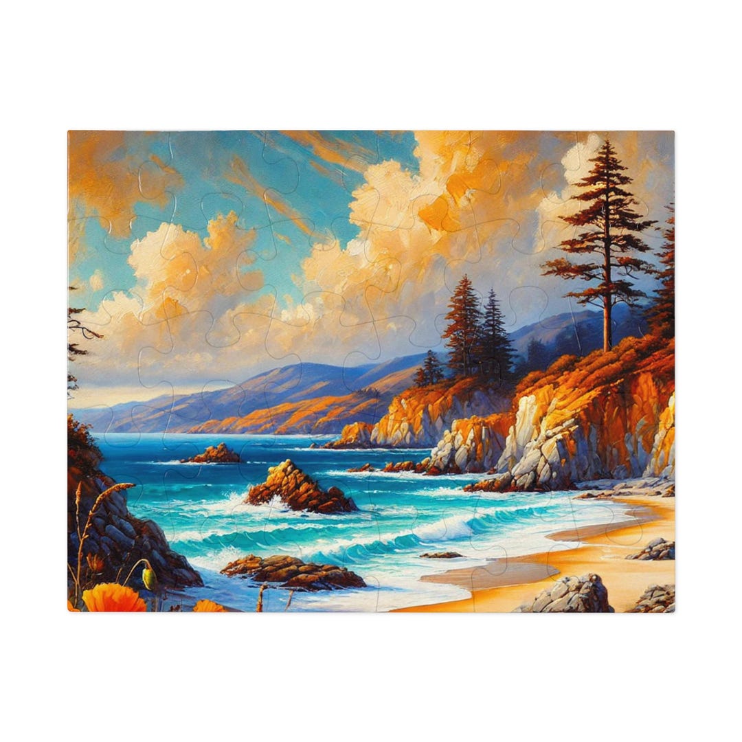 Coastal Seascape Jigsaw Puzzle, Ocean Puzzle, Landscape Puzzle, 30-2000 ...